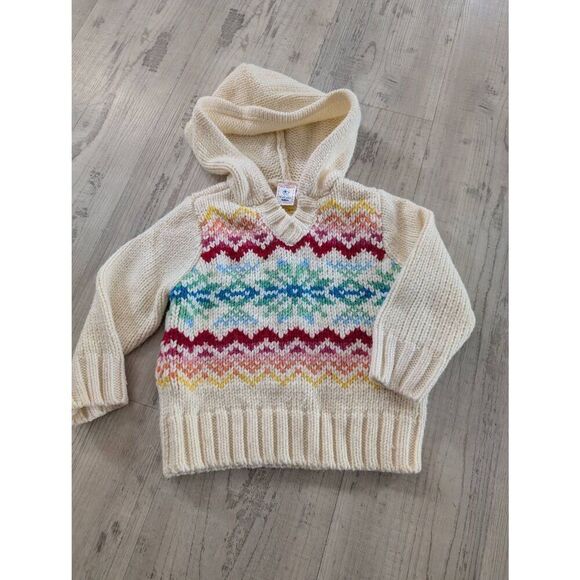 Old Navy | Shirts & Tops | Oldnavy Fair Isle Y2k Hooded Sweater Baby ...
